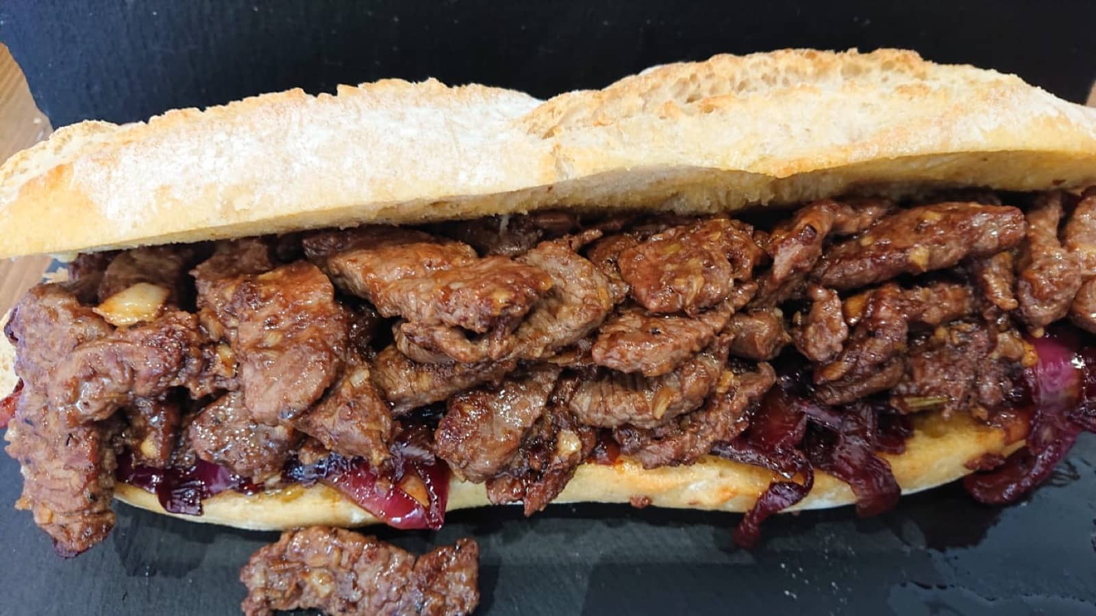 Extra special afternoon tea with steak baguette - Bev's Bistro